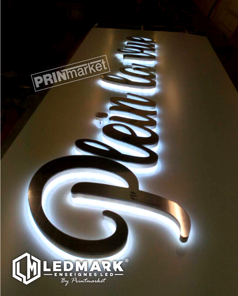LEDMARK by PrintMarket - Création d'enseignes LED lumineuses à Paris