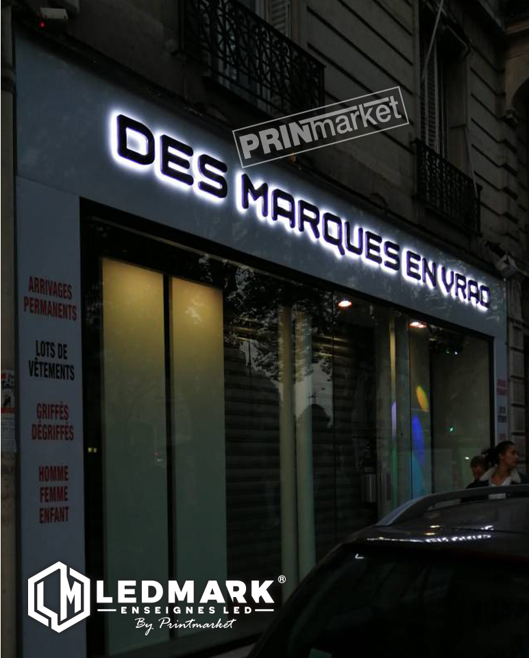LEDMARK by PrintMarket - Création d'enseignes LED lumineuses à Paris