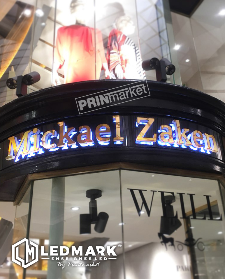 LEDMARK by PrintMarket - Création d'enseignes LED lumineuses à Paris