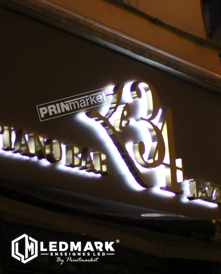 LEDMARK by PrintMarket - Création d'enseignes LED lumineuses à Paris