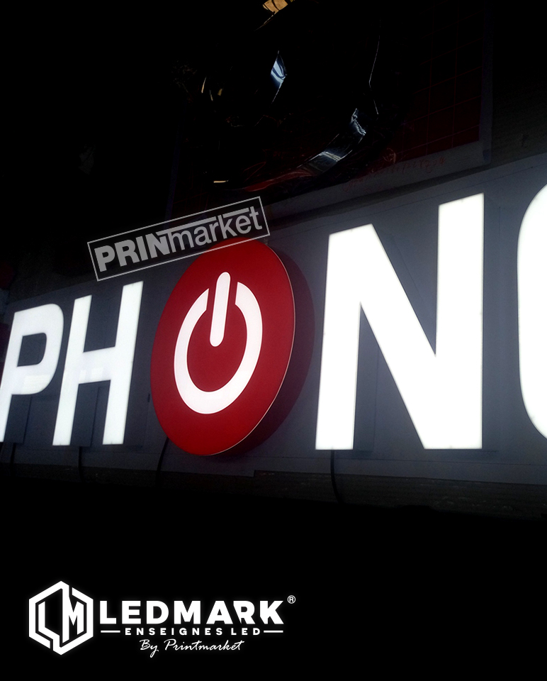 LEDMARK by PrintMarket - Création d'enseignes LED lumineuses à Paris