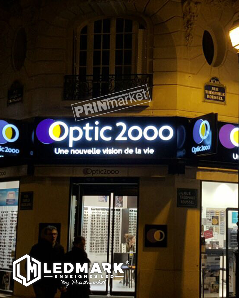 LEDMARK by PrintMarket - Création d'enseignes LED lumineuses à Paris