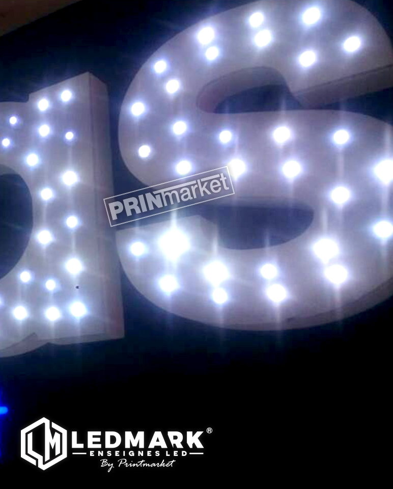 LEDMARK by PrintMarket - Création d'enseignes LED lumineuses à Paris