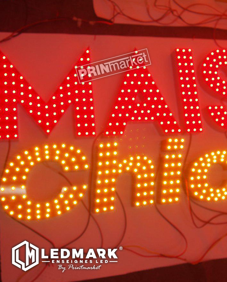 LEDMARK by PrintMarket - Création d'enseignes LED lumineuses à Paris