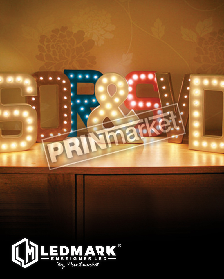 LEDMARK by PrintMarket - Création d'enseignes LED lumineuses à Paris