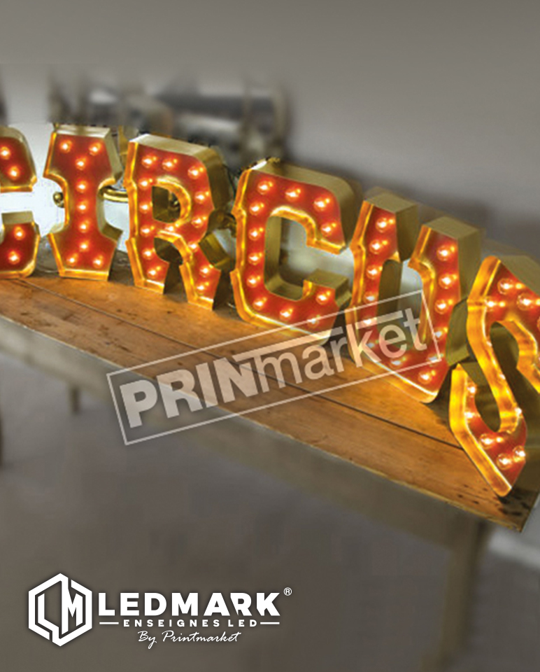 LEDMARK by PrintMarket - Création d'enseignes LED lumineuses à Paris