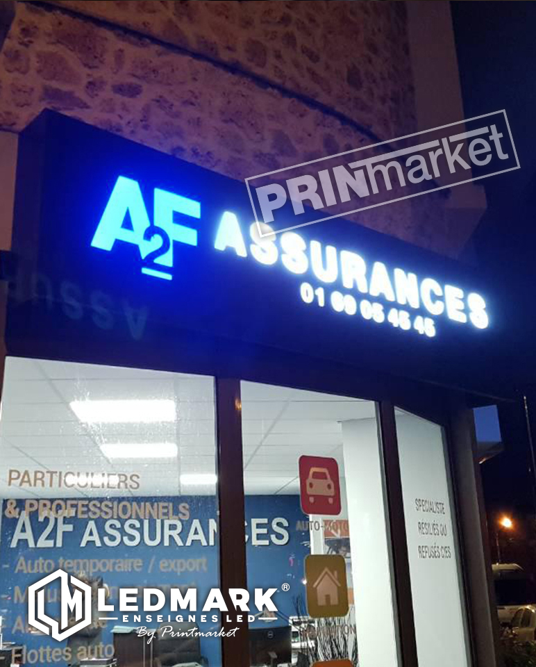 LEDMARK by PrintMarket - Création d'enseignes LED lumineuses à Paris