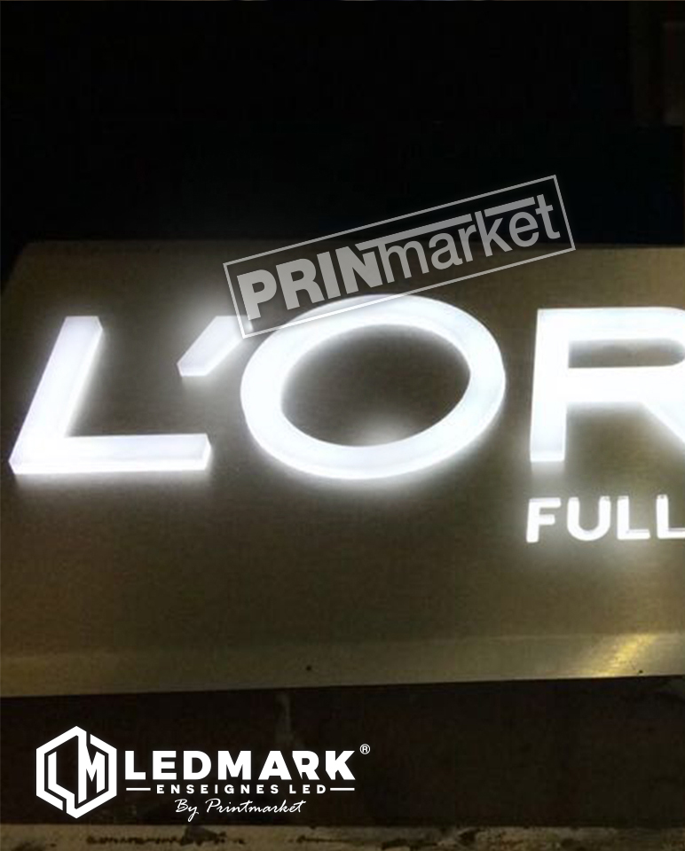 LEDMARK by PrintMarket - Création d'enseignes LED lumineuses à Paris