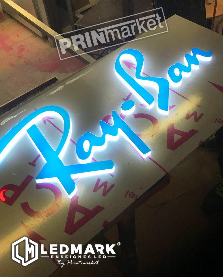 LEDMARK by PrintMarket - Création d'enseignes LED lumineuses à Paris